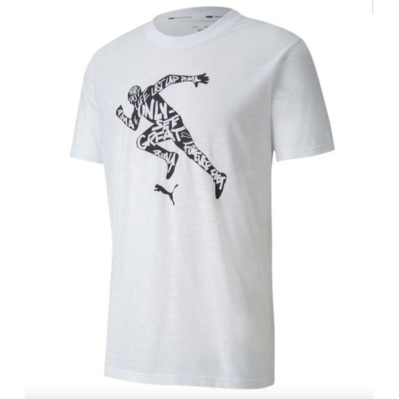 Puma | Shirts | Puma Mens Performance Tee Whiteosg Runner Xl | Poshmark